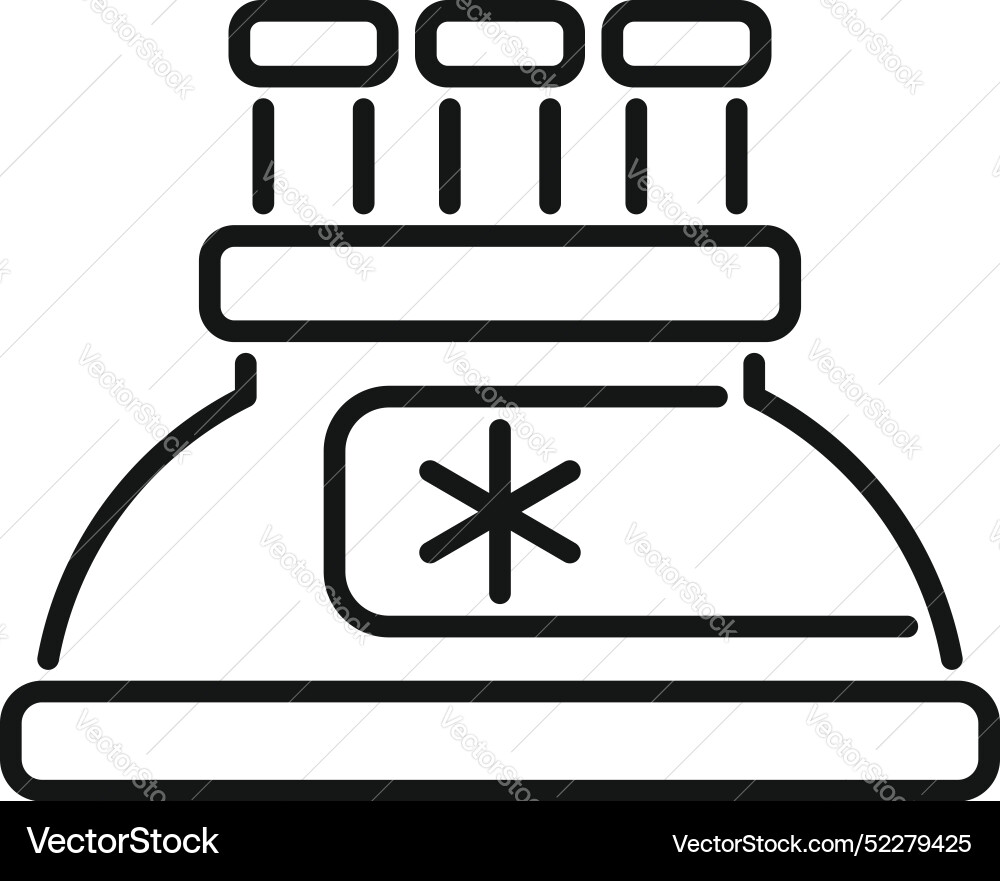 Laboratory equipment performing chemical analysis Vector Image