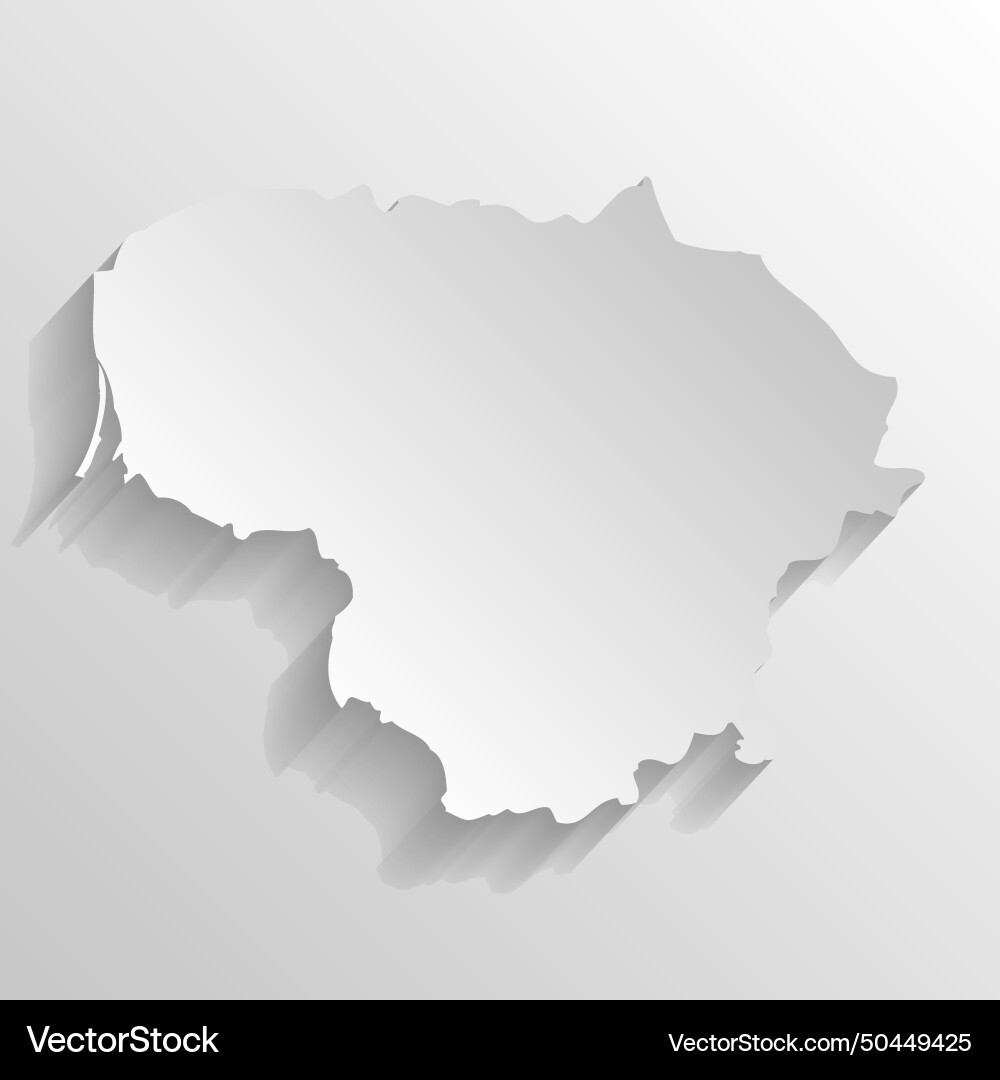 Lithuania country map silhouette Royalty Free Vector Image