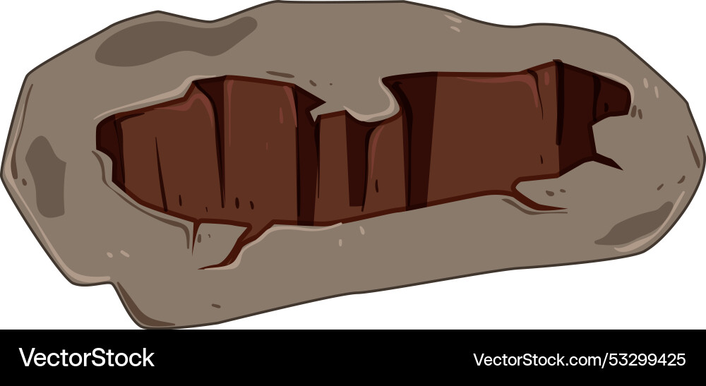 Trench pit cartoon Royalty Free Vector Image - VectorStock