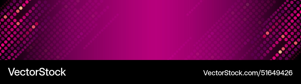 Abstract dark pink dotted banner Royalty Free Vector Image