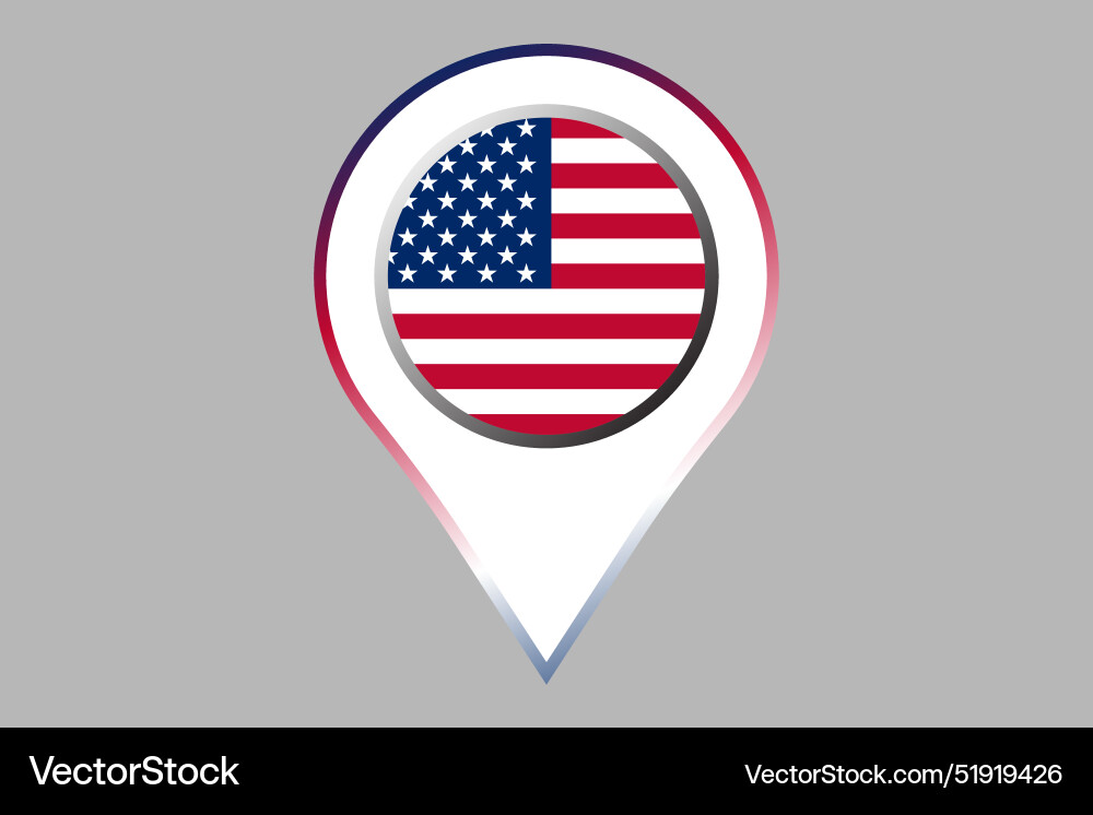 American location sign Royalty Free Vector Image