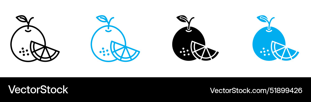 Citrus fruit graphic representing freshness Vector Image