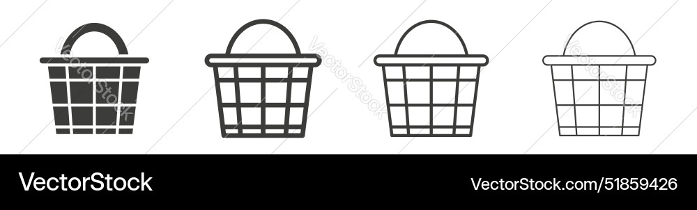 Shopping basket icon Royalty Free Vector Image