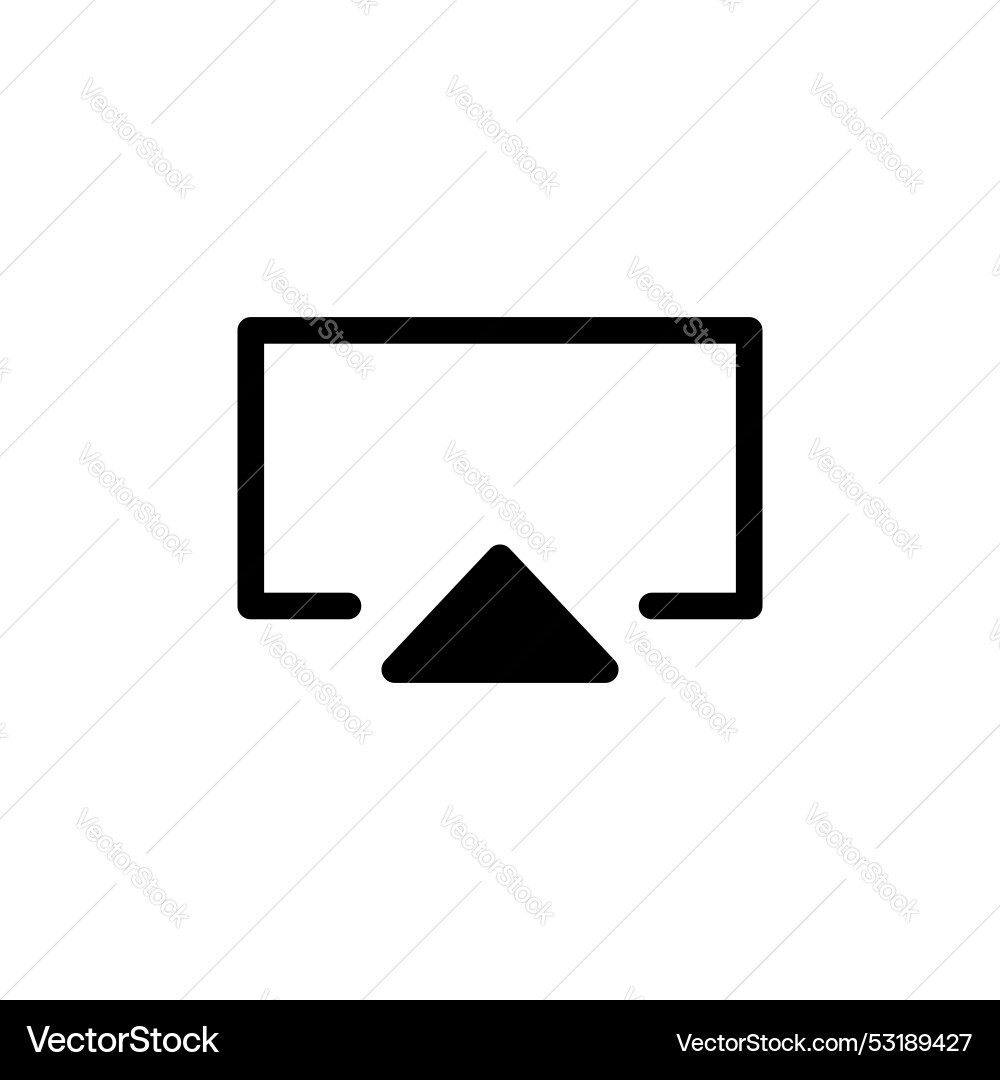 Airplay icon isolated on white background Vector Image
