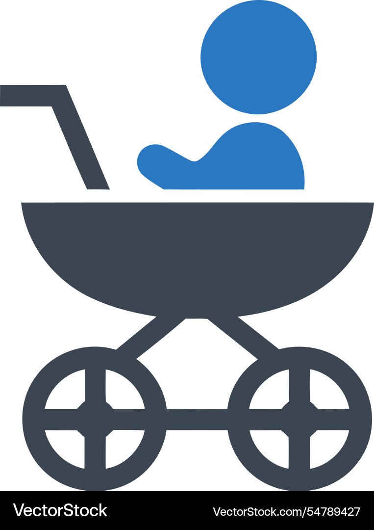 Baby pram icon Royalty Free Vector Image - VectorStock