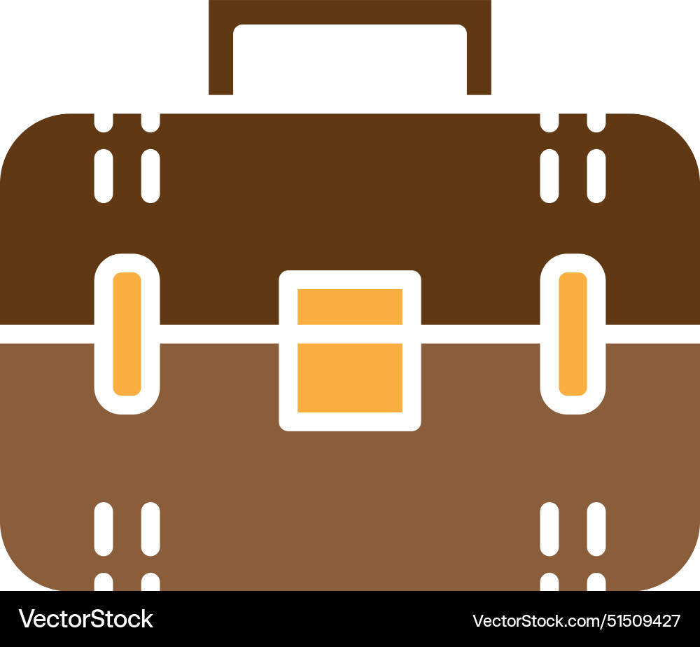 Briefcase icon design template isolated Royalty Free Vector