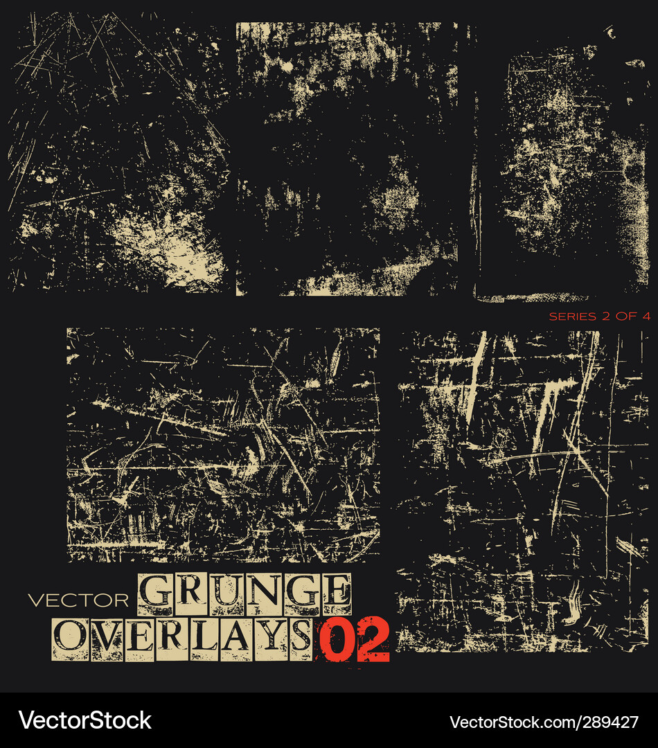 Grunge Texture Overlay Royalty Free Vector Image