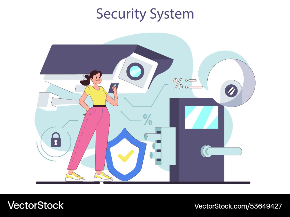 House security system apartment smart video Vector Image