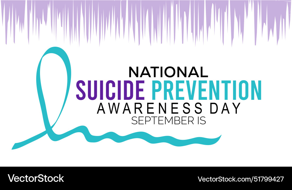 National suicide prevention month Royalty Free Vector Image