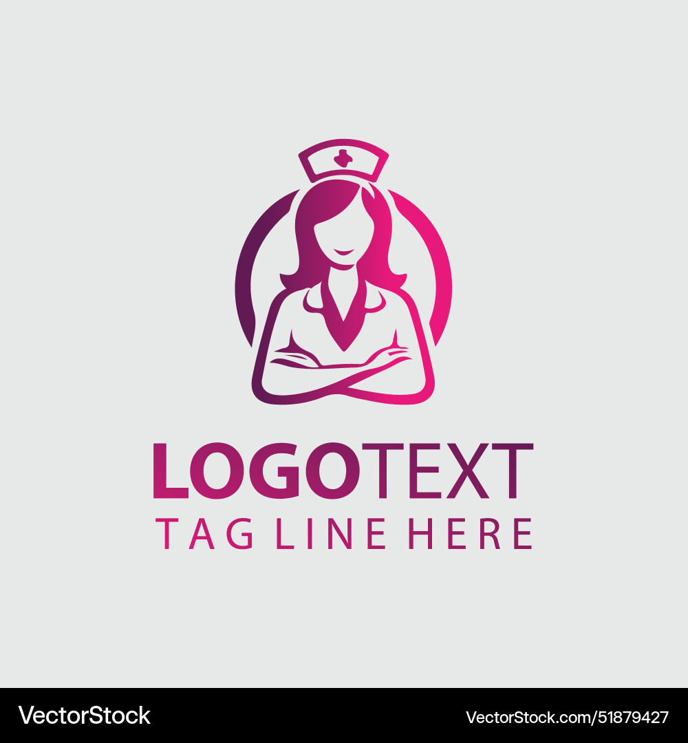 Nurse logo Royalty Free Vector Image - VectorStock