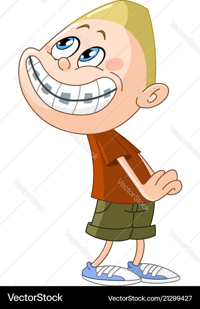 Pretending innocence kid Royalty Free Vector Image