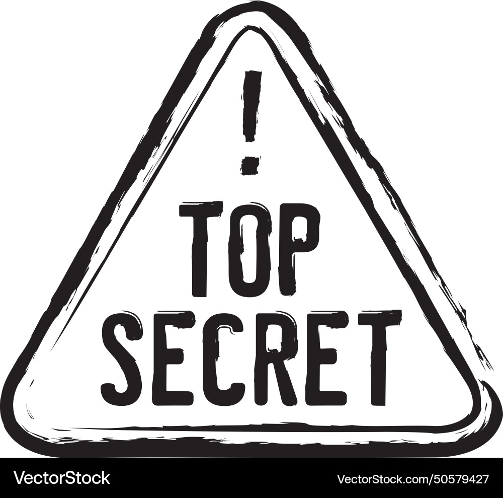 Top secret stamp Royalty Free Vector Image - VectorStock