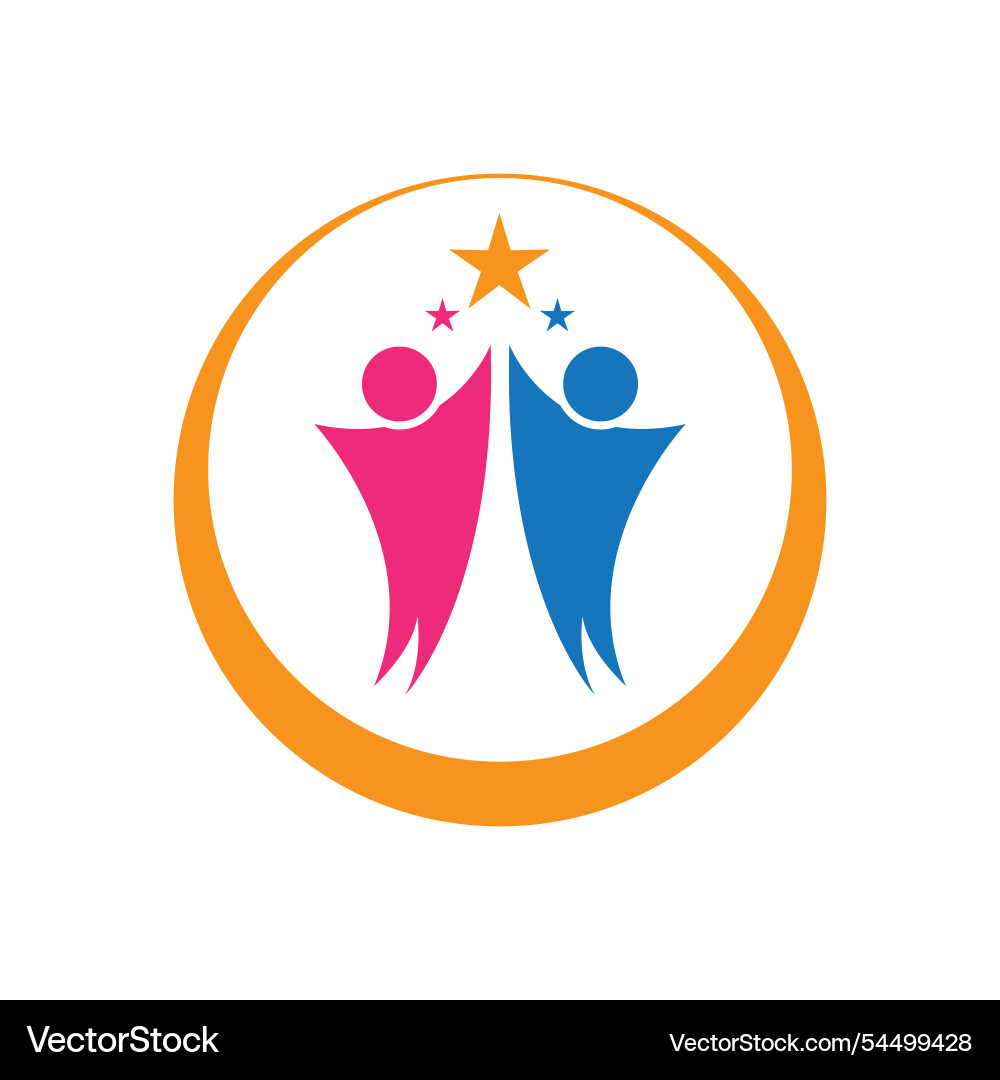 Community logo stock Royalty Free Vector Image