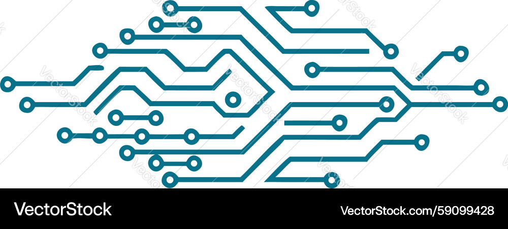 Dynamic Circuit Network – Royalty-Free Vector | VectorStock