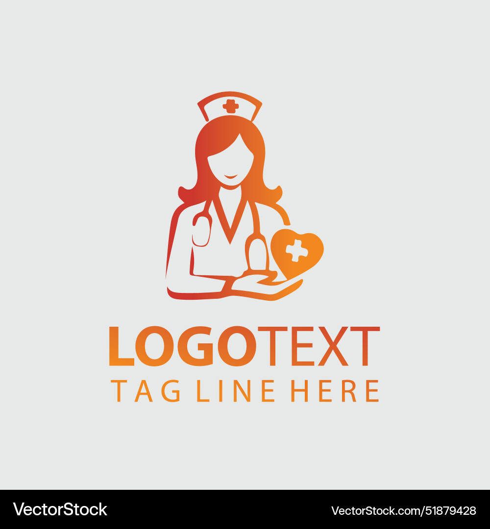 Nurse logo Royalty Free Vector Image - VectorStock