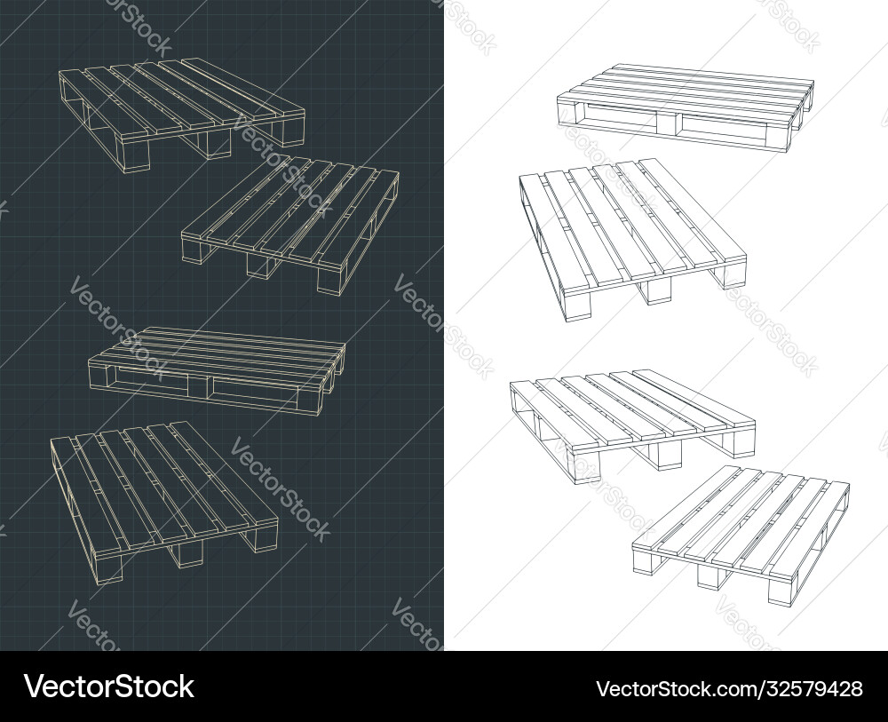 Pallets Royalty Free Vector Image - VectorStock