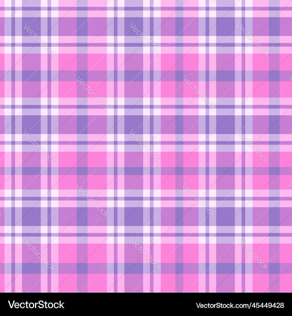 Pastel Pink & Purple Plaid Pattern Royalty Free Vector