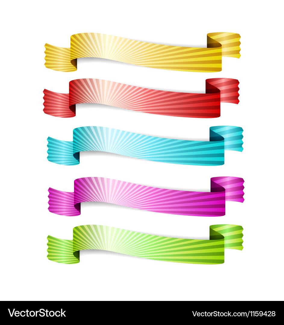 Ribbons Royalty Free Vector Image - VectorStock