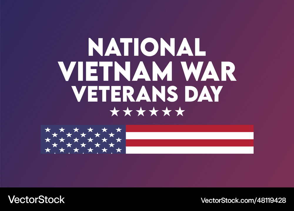 Vietnam Veterans Day Parade Royalty Free Vector Image