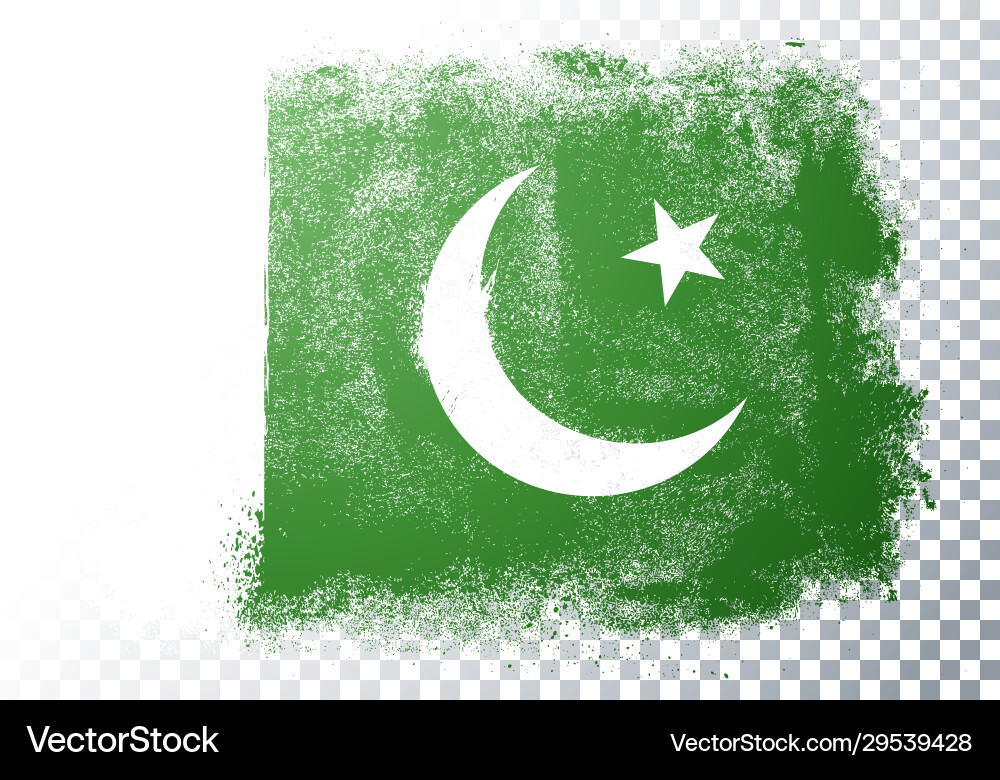 Vintage grunge texture flag pakistan Royalty Free Vector