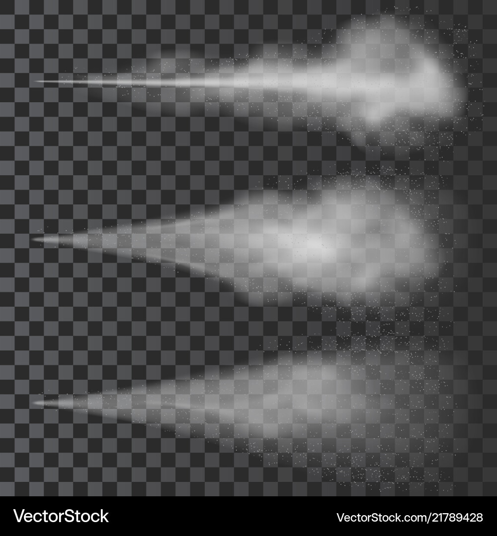 White Smoke Spray Mist Royalty Free Vector Image