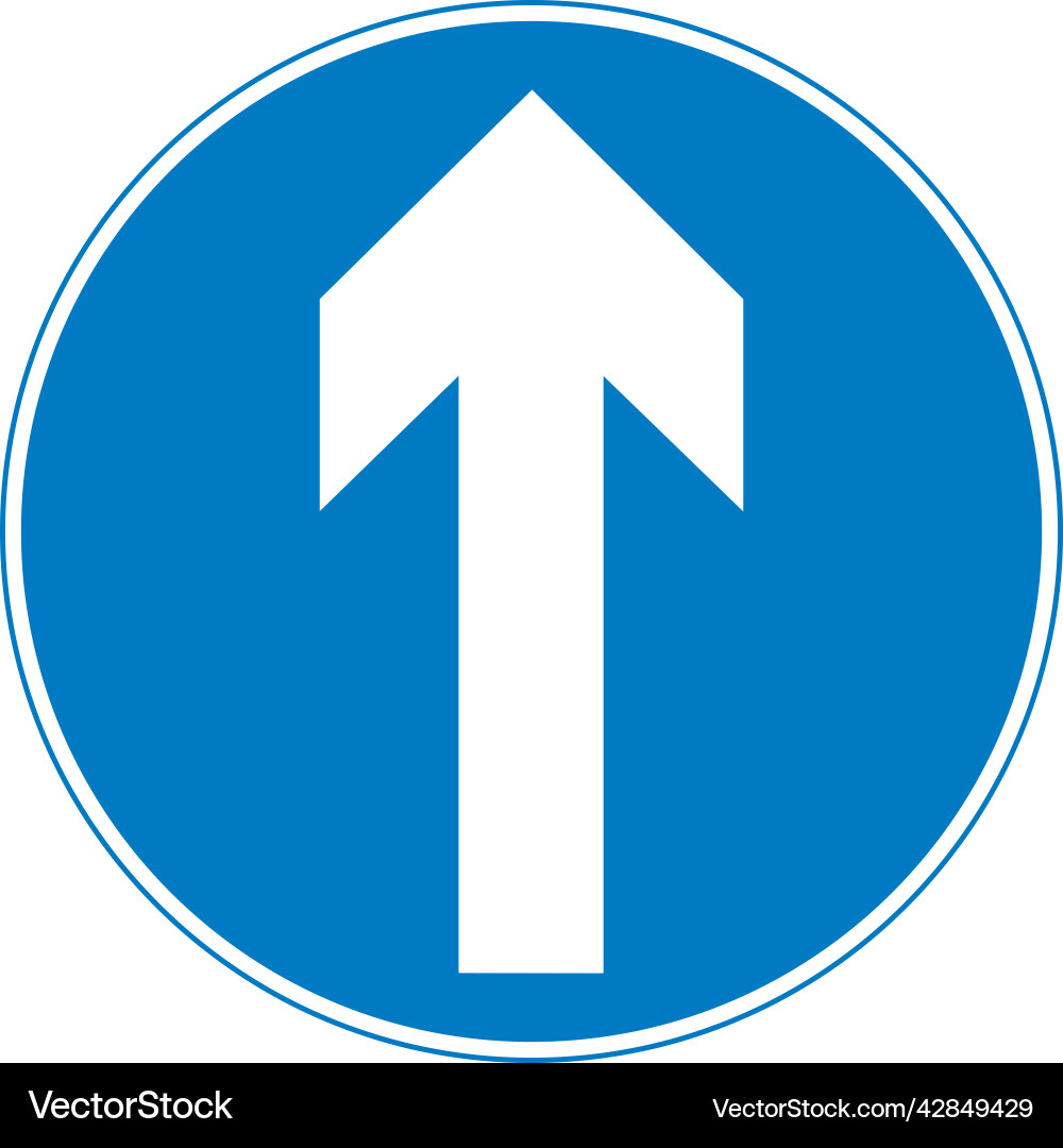 Ahead only Royalty Free Vector Image - VectorStock