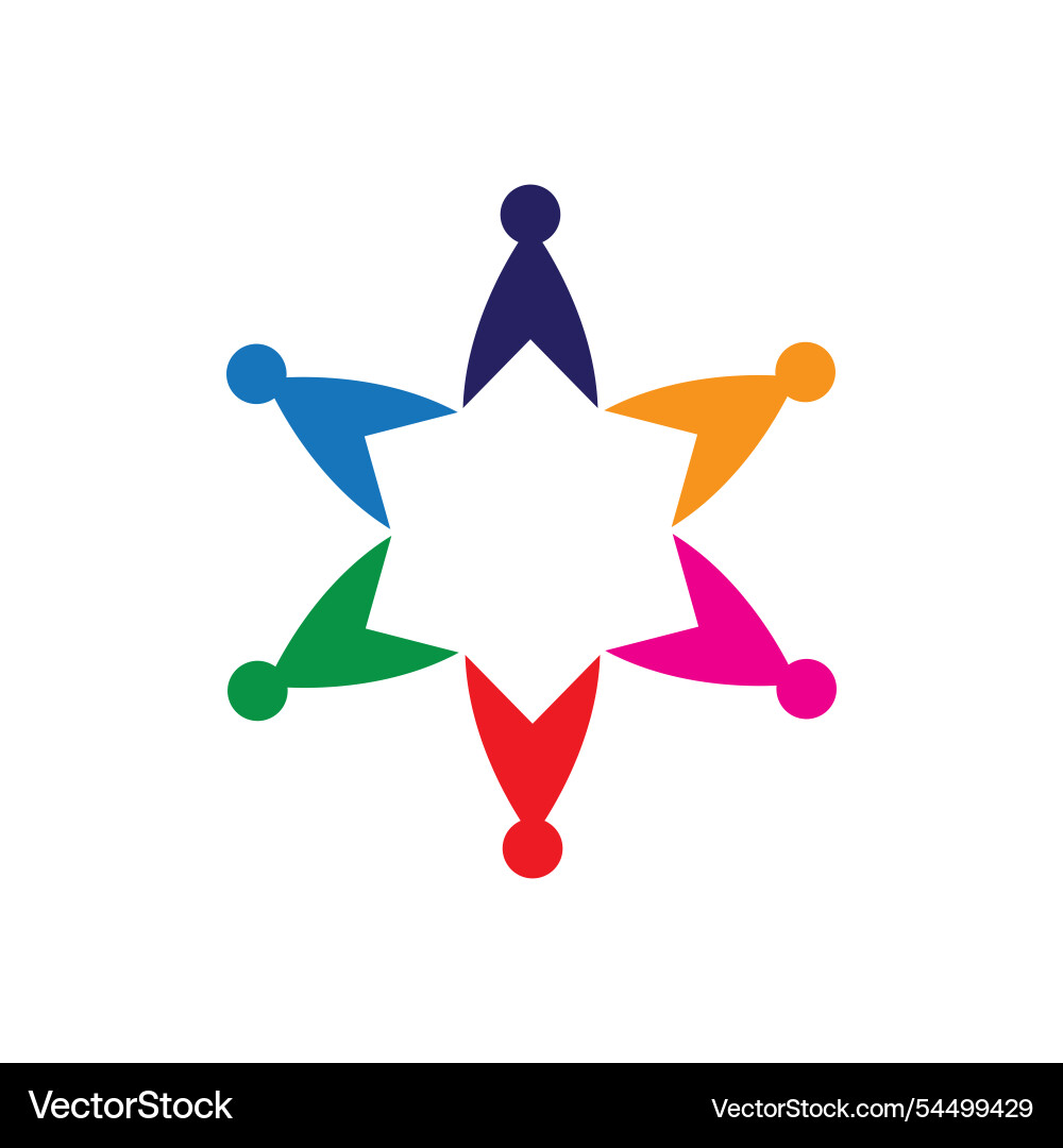 Community logo stock Royalty Free Vector Image