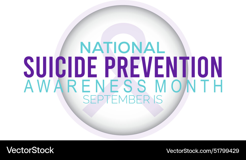 National suicide prevention month – Royalty-Free Vector | VectorStock