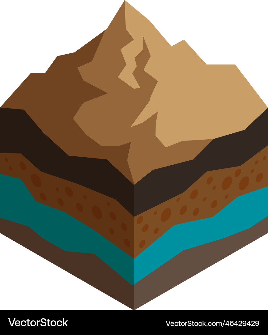 Soil layers icon Royalty Free Vector Image - VectorStock
