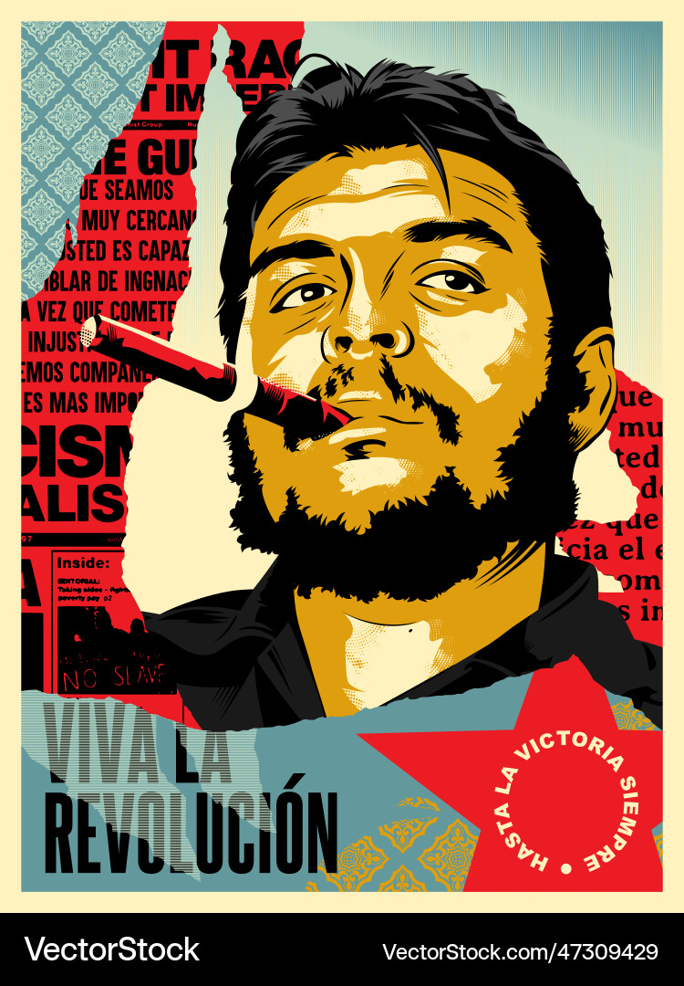 Viva la revolucion Lizenzfreies Vektorbild - VectorStock
