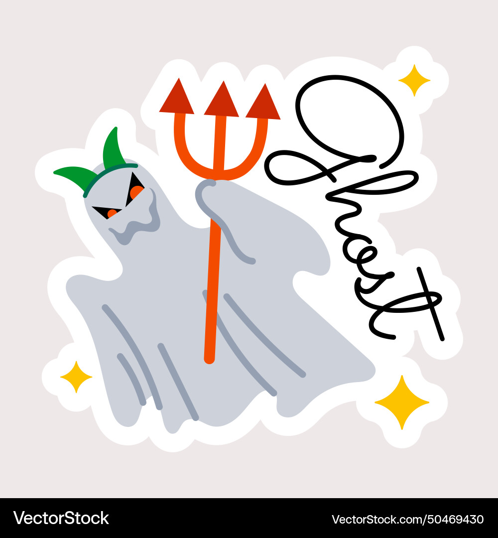 Evil ghost Royalty Free Vector Image - VectorStock