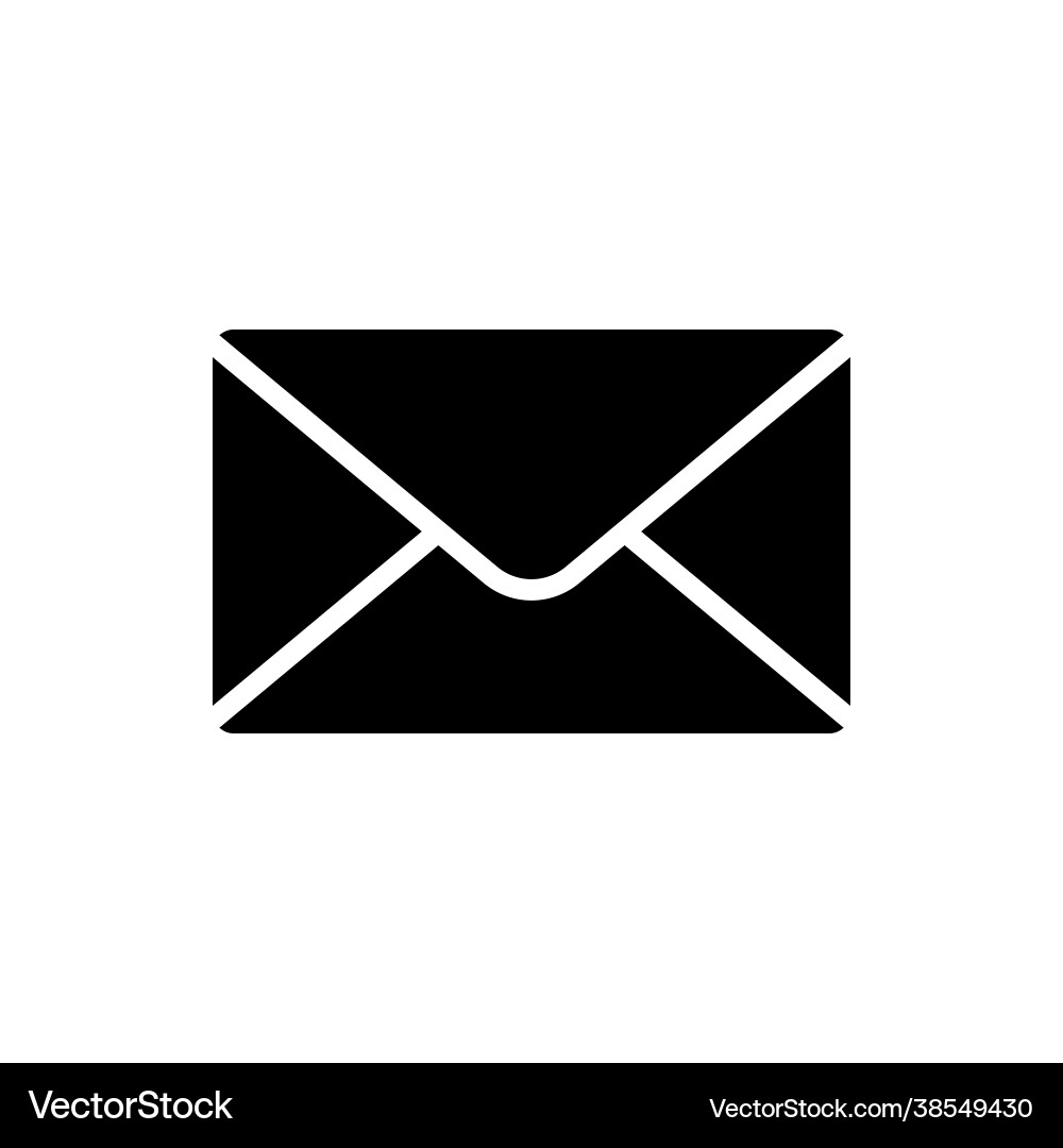Mail icon envelop email Royalty Free Vector Image