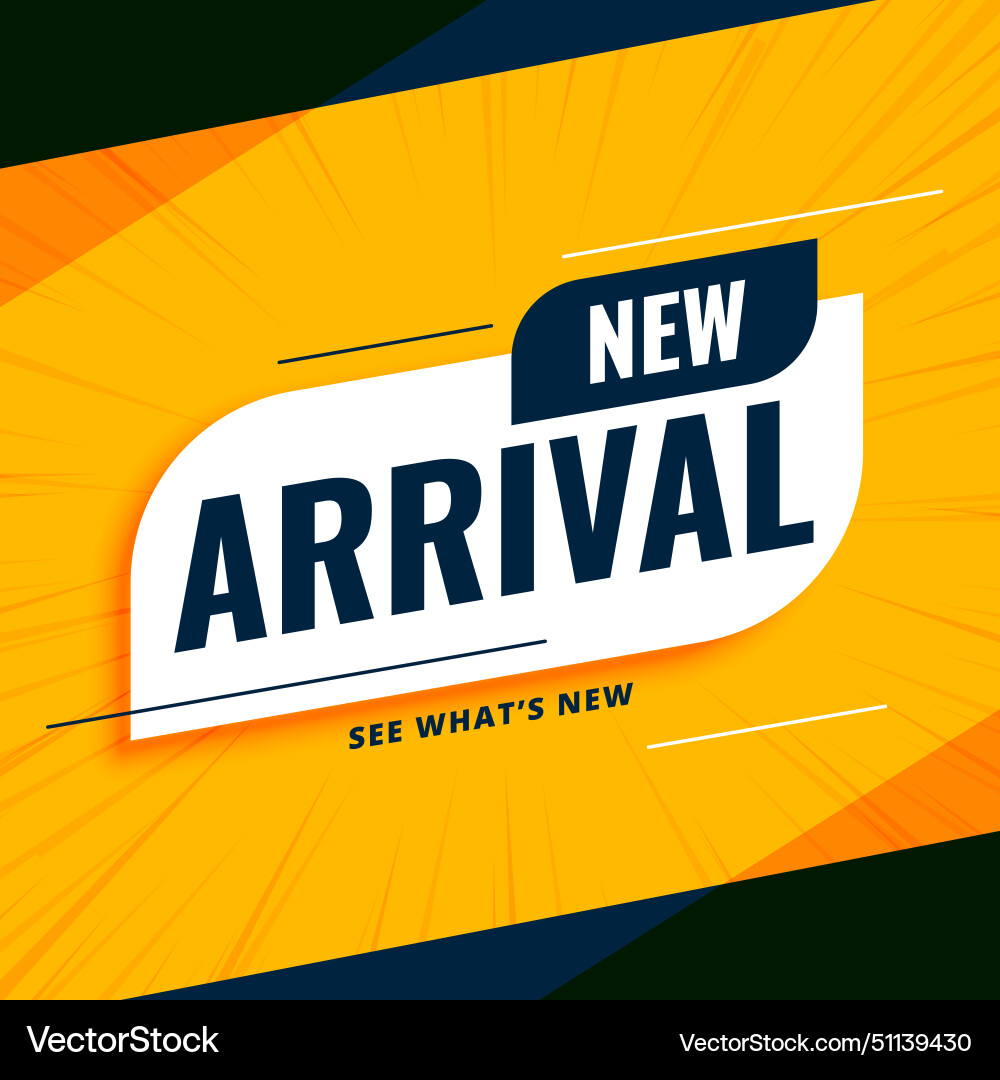 New and latest arrival template shop recent brand Vector Image