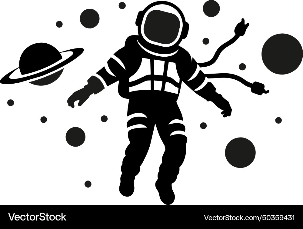 Solar System Silhouette Tattoo