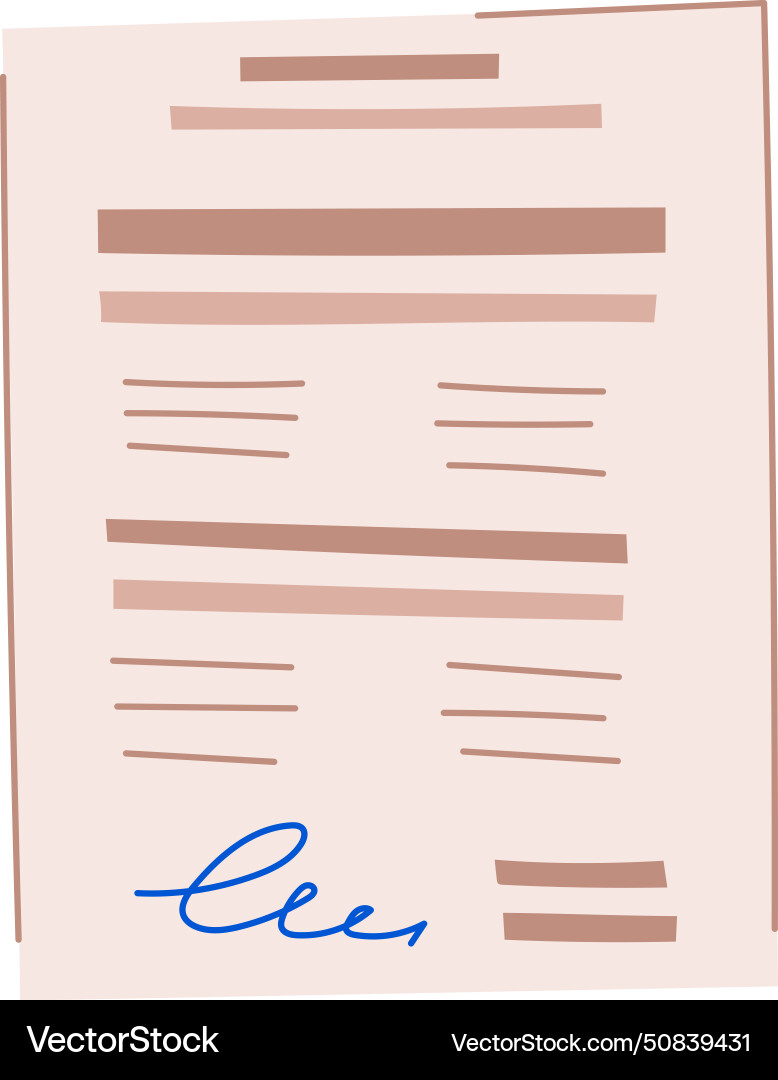 Handshake business contract cartoon Royalty Free Vector