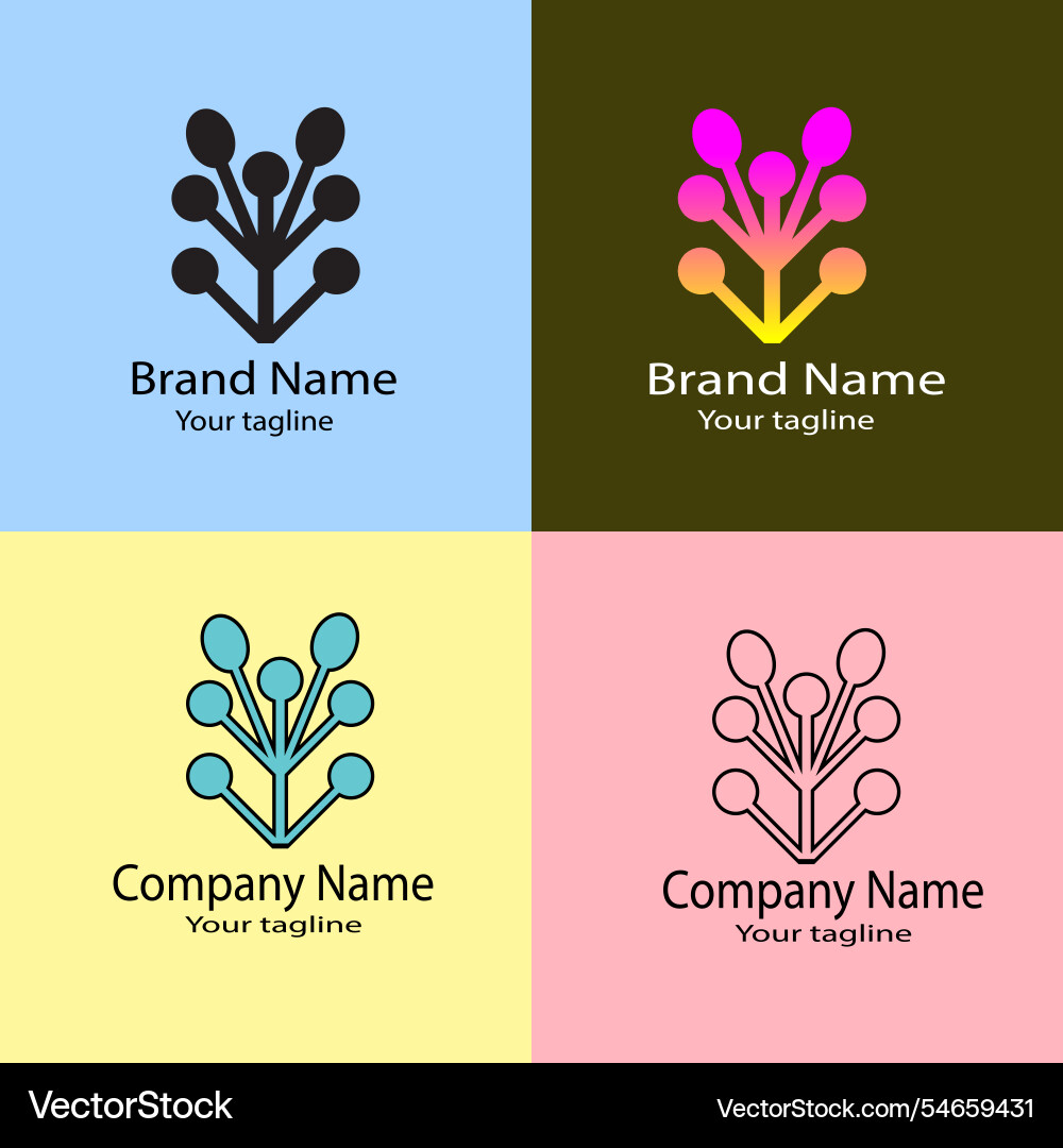 Progressive latest logo design Royalty Free Vector Image