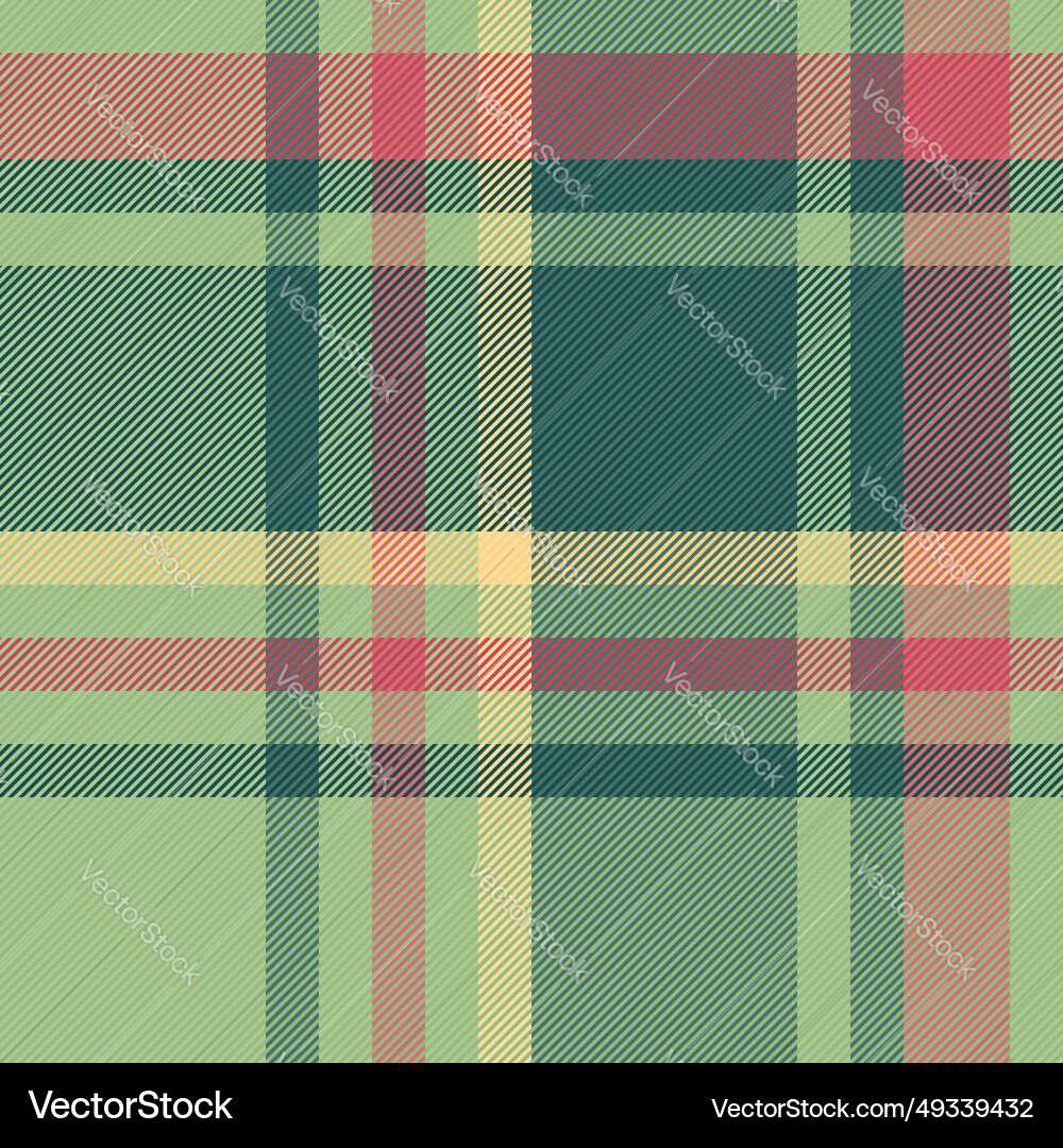 Emerald Green Plaid Textile Royalty Free Vector Image