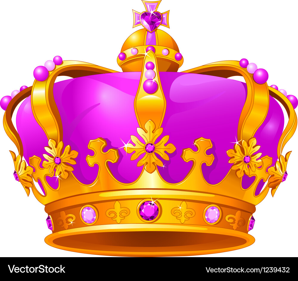 Magic crown Royalty Free Vector Image - VectorStock