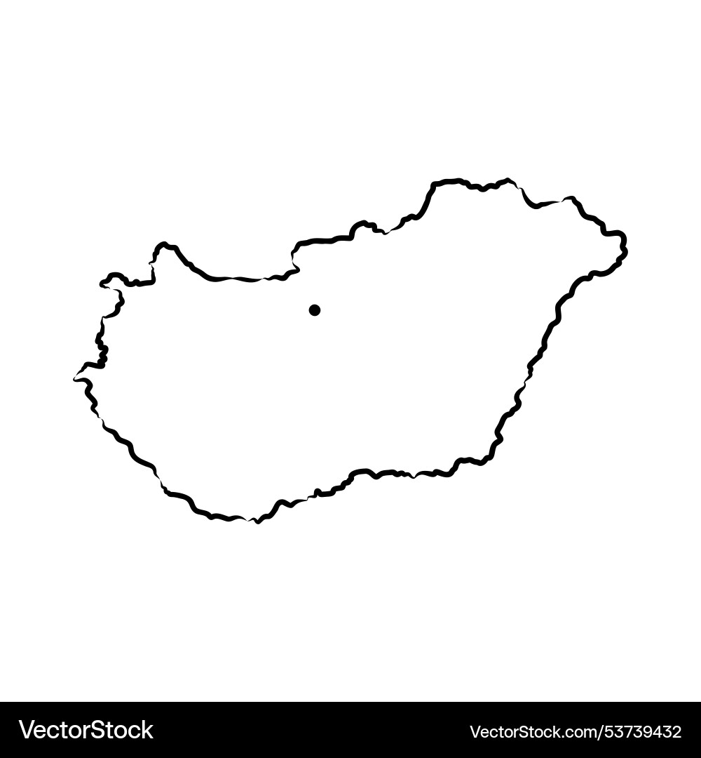 Map of hungary concept Royalty Free Vector Image