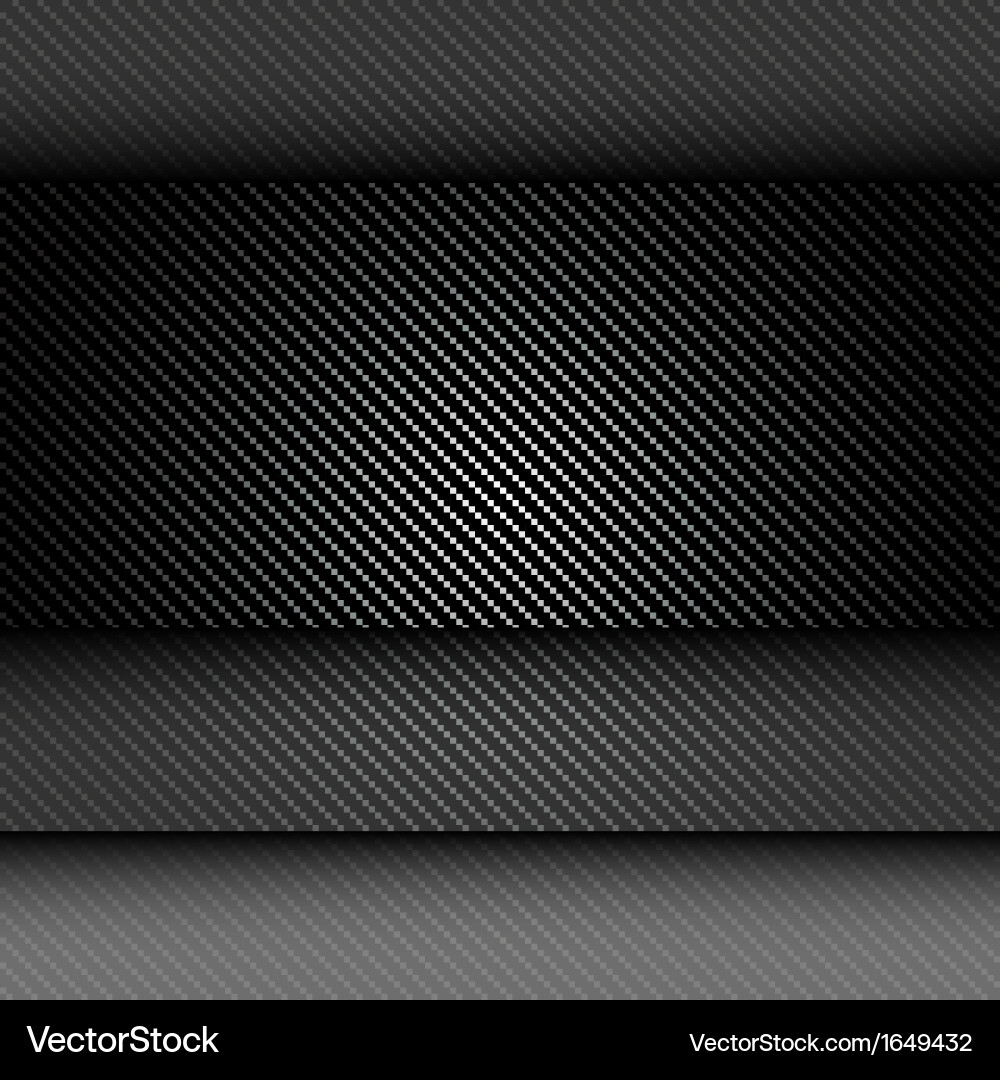 Metallic background with carbon texture Royalty Free Vector