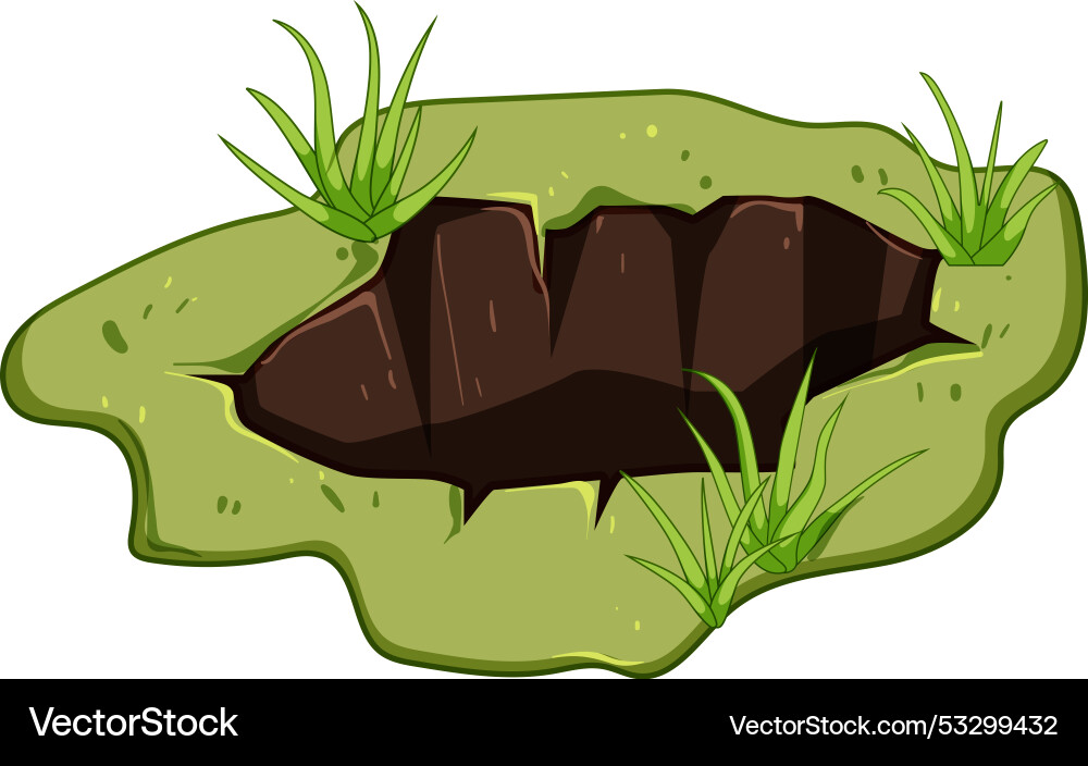 Mine pit cartoon Royalty Free Vector Image - VectorStock