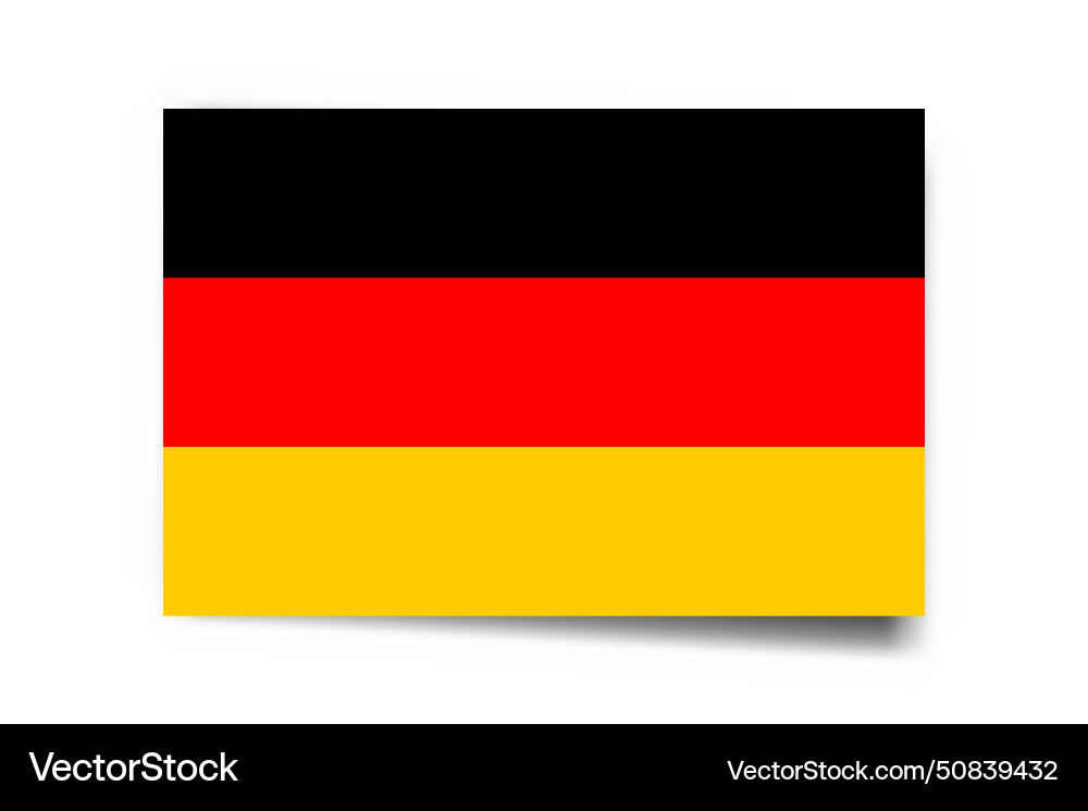 Rectangle flag of germany Royalty Free Vector Image