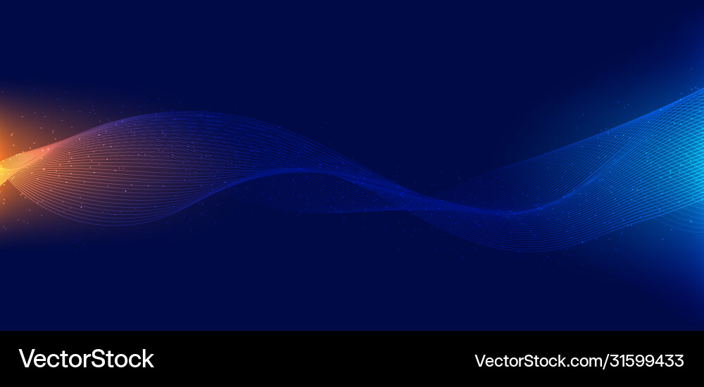 Abstract technology futuristic concept wave lines Vector Image