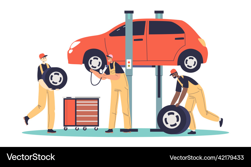 Car Alignment Cartoon Vector Images (40)