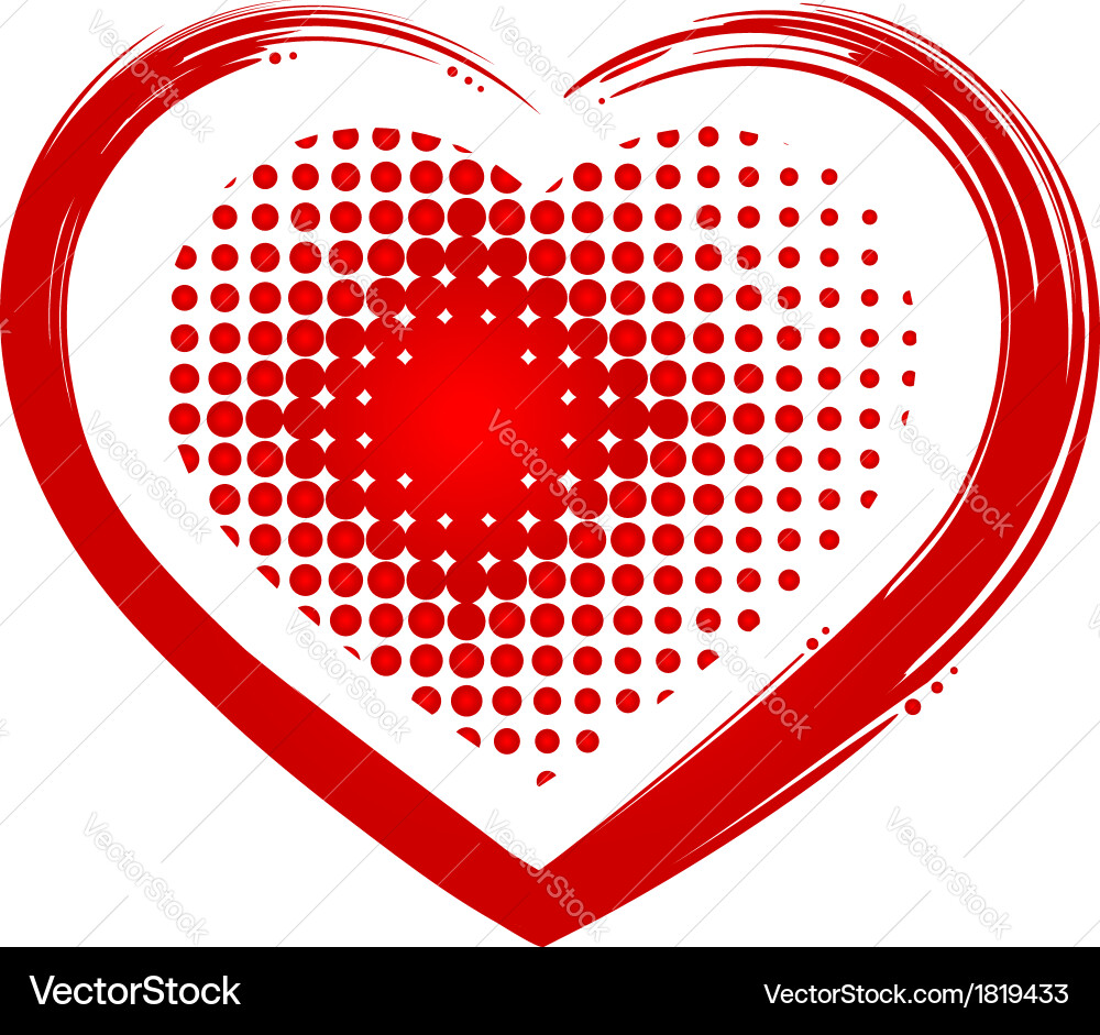 Heart symbol Royalty Free Vector Image - VectorStock