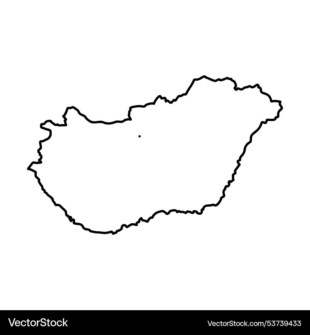 Map of hungary concept Royalty Free Vector Image