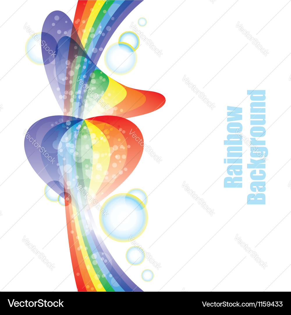 Rainbow background Royalty Free Vector Image - VectorStock