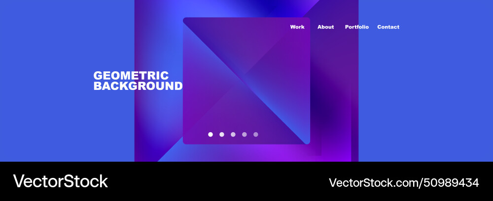 A purple rectangle surrounded by blue triangles Vector Image