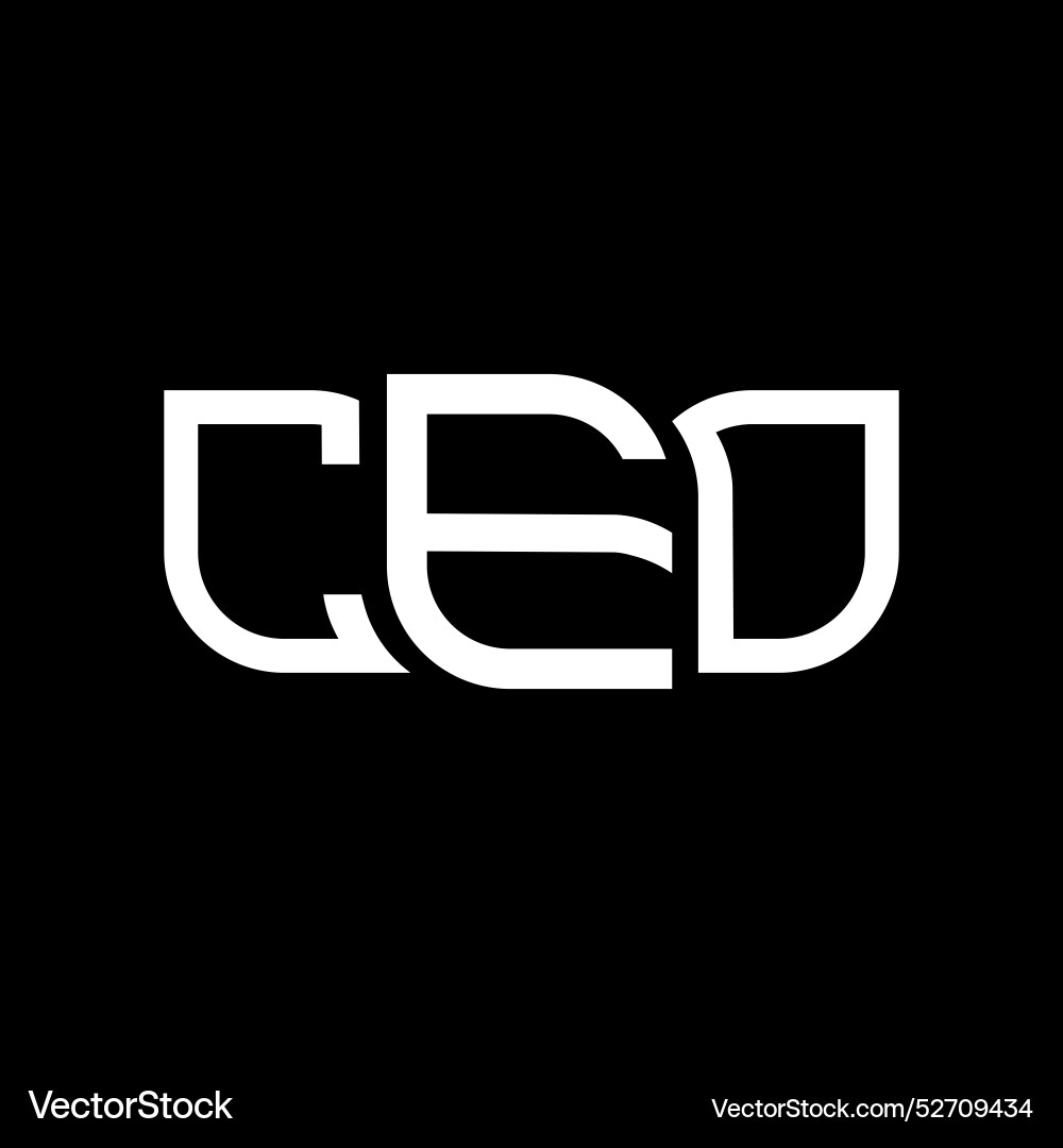 Ceo logo design simple and modern Royalty Free Vector Image