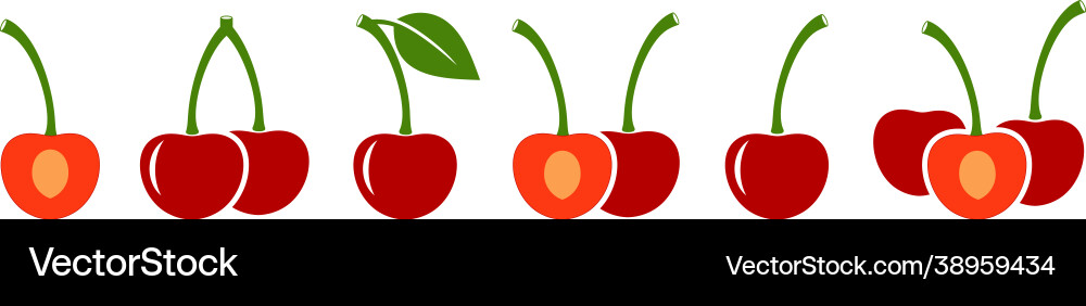 Cherry Royalty Free Vector Image - VectorStock